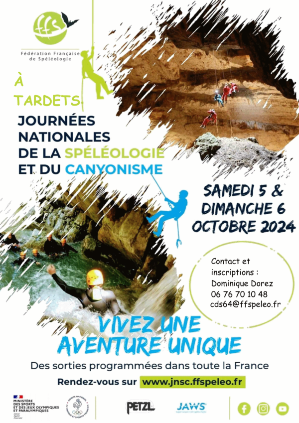 JNSC 2024 – Comité Départemental de Spéléologie et de Canyonisme